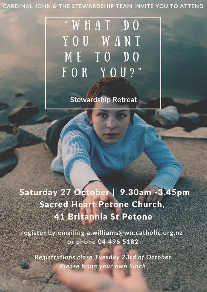 Stewardship poster 2018 | Archdiocese of Wellington