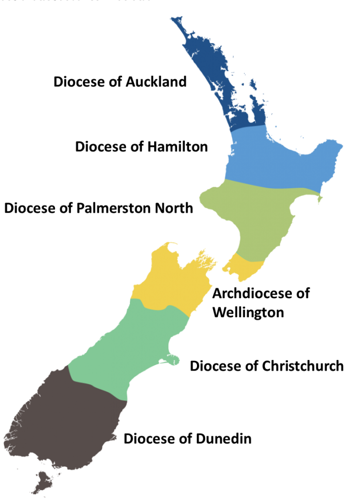 dioceses-map (4) | Archdiocese of Wellington